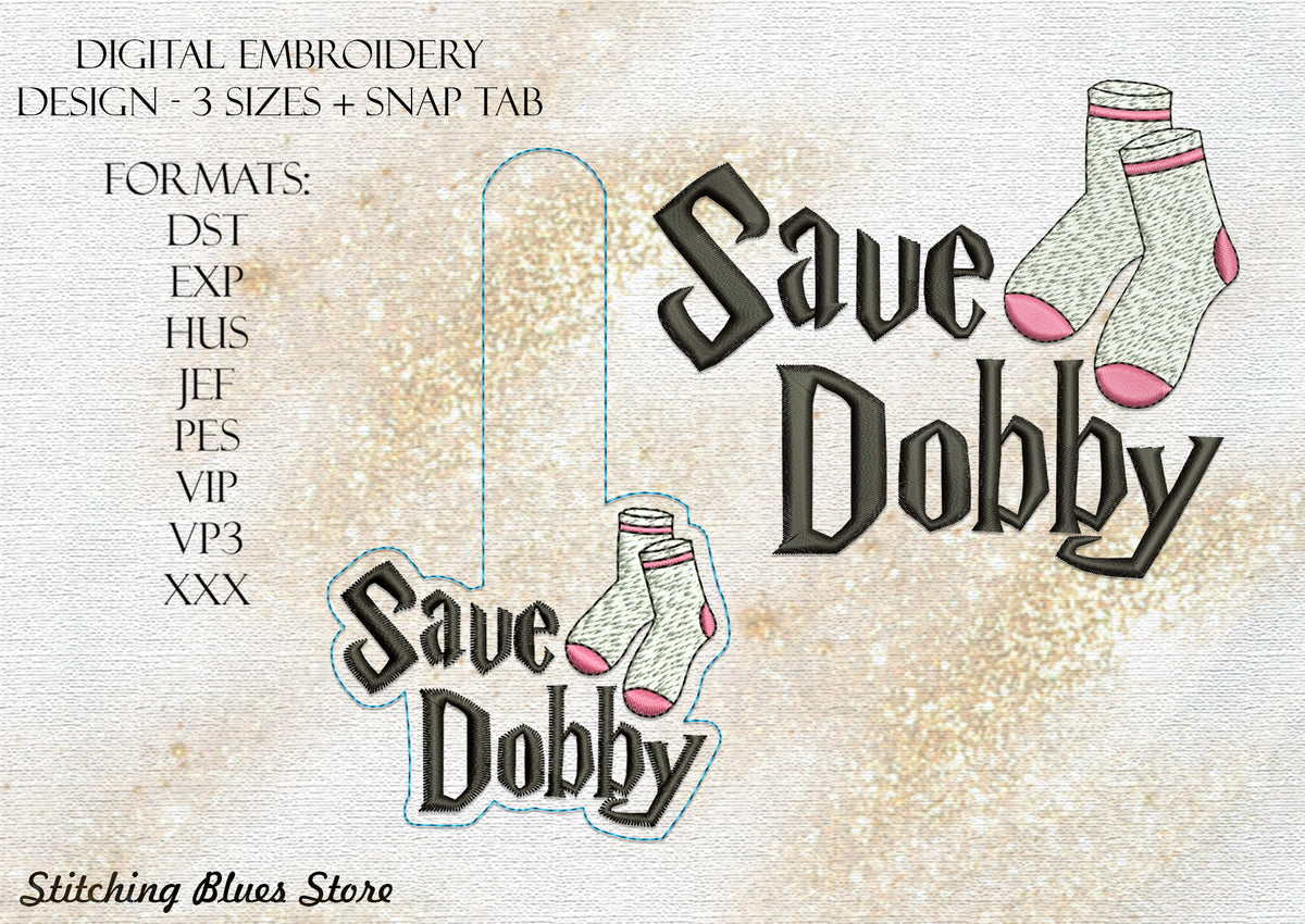 Save Elf And Snap Tab machine embroidery design – Stitching Blues