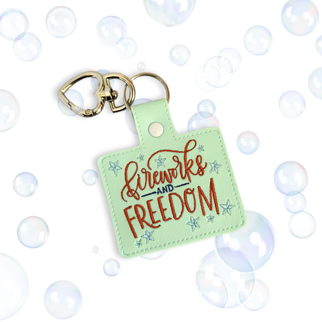 Fireworks And Freedom Snap Tab Machine Embroidery Design - The 4th Of ...