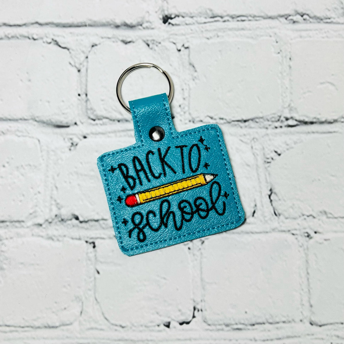 Back To School Snap Tab machine embroidery design – Stitching Blues