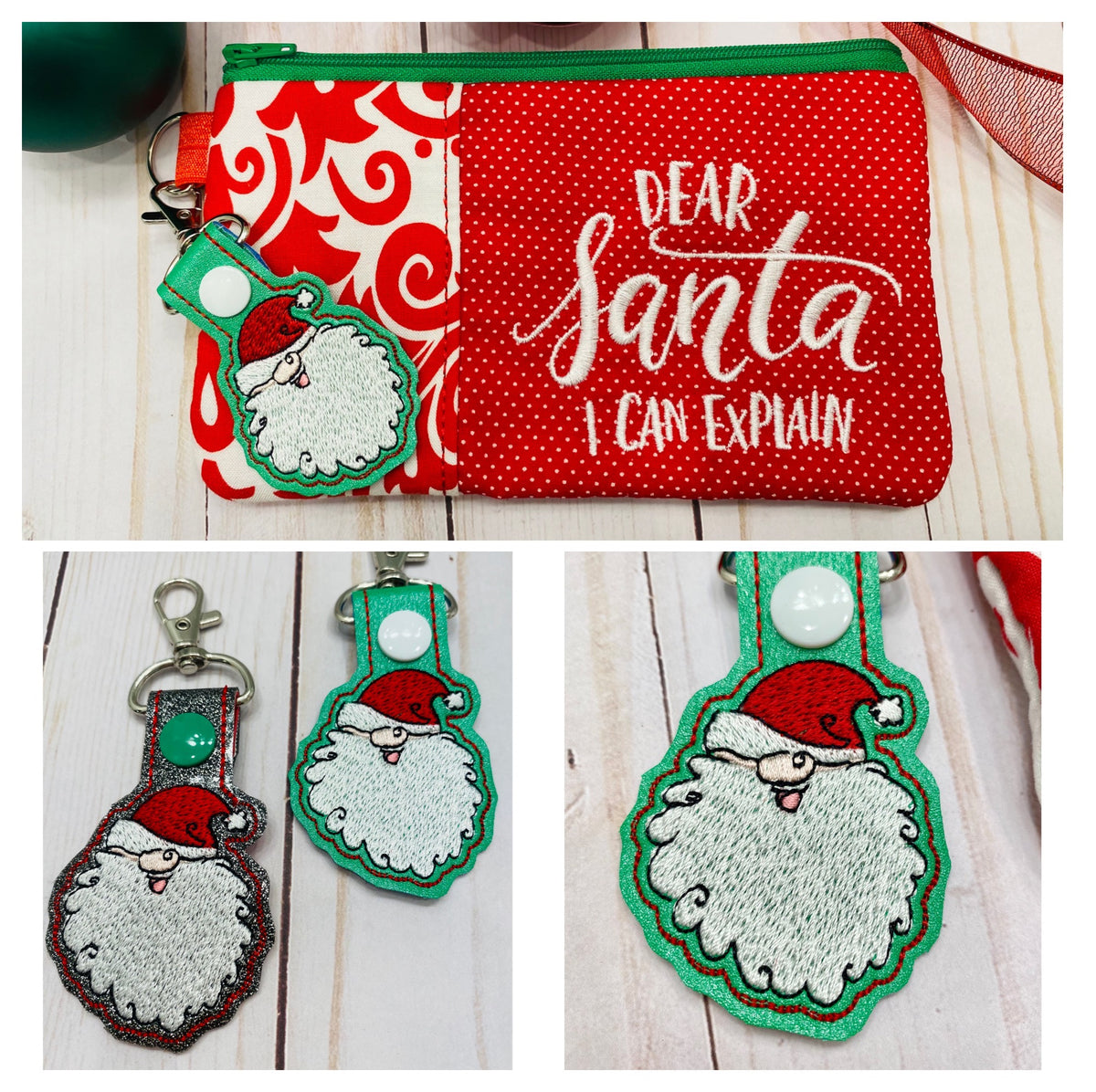 Santa Claus Snap Tab machine embroidery design – Stitching Blues